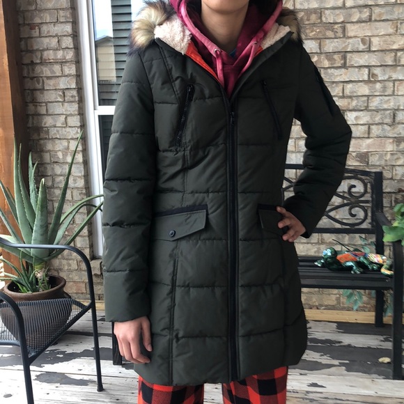 Nautica | Jackets & Coats | Nautica Faux Fur Trim Hood Parka | Poshmark